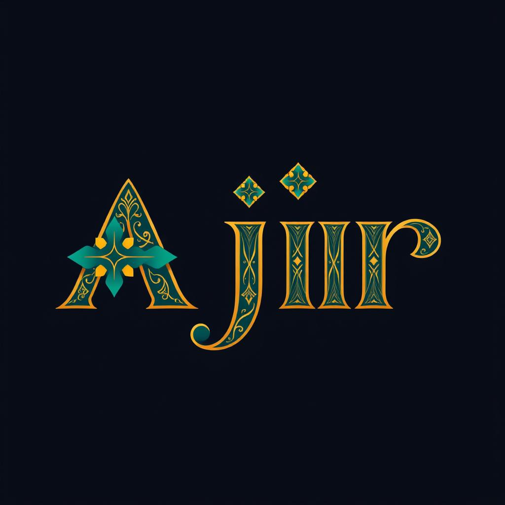 Elegant Islamic-Inspired Logo Design for 'Ajir'