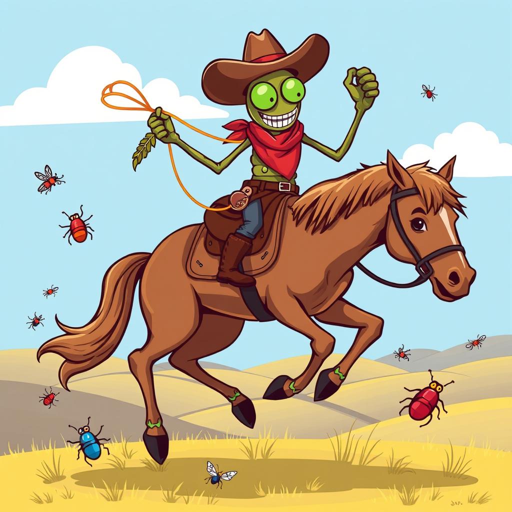 Adventure Awaits: Cowboy Spider on a Horse