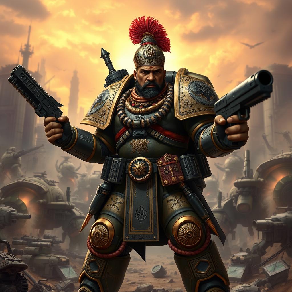 Fierce Indian Commissar - Warhammer 40k Inspired Art