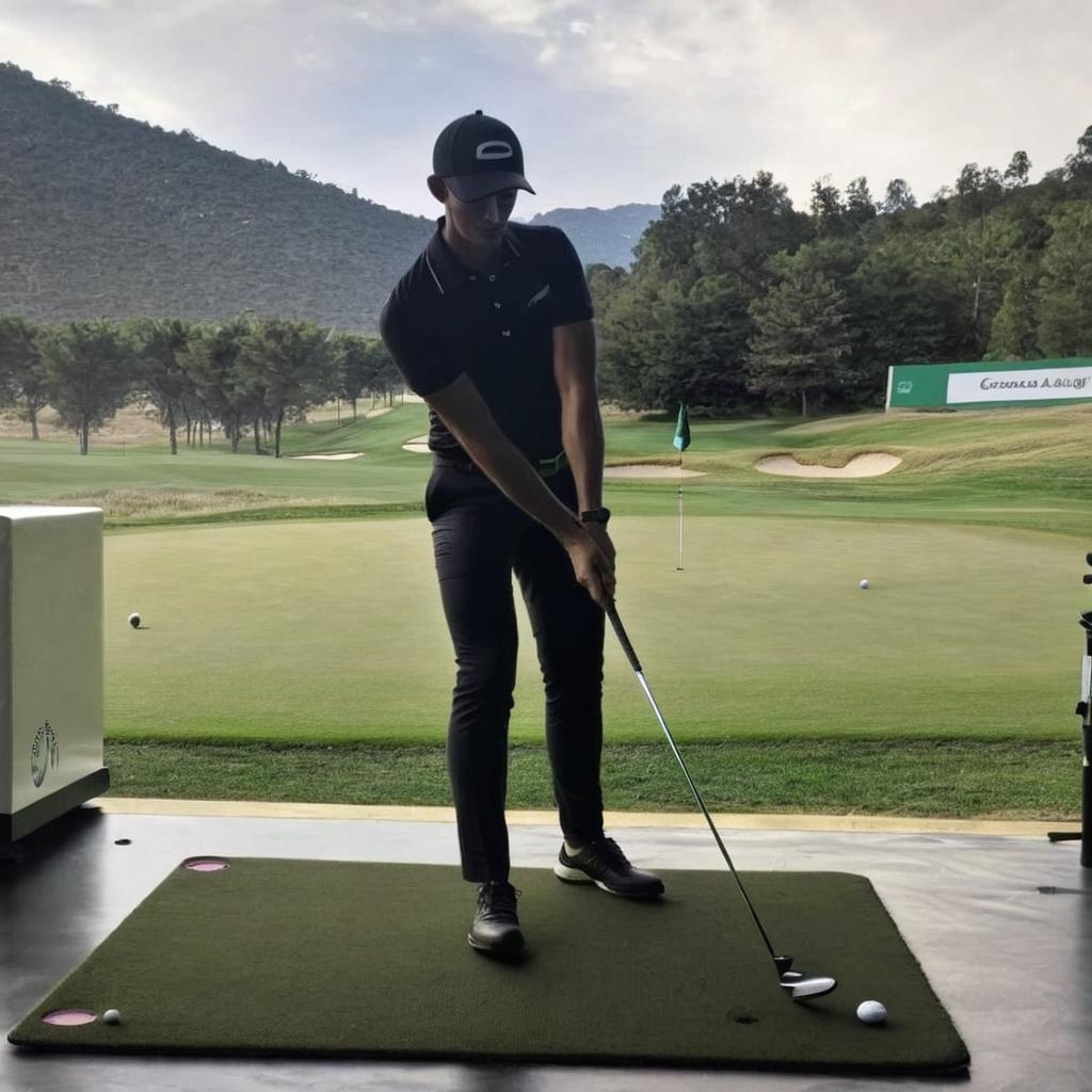 Mastering the Perfect Golf Stance: Precision and Focus at the Driving Range