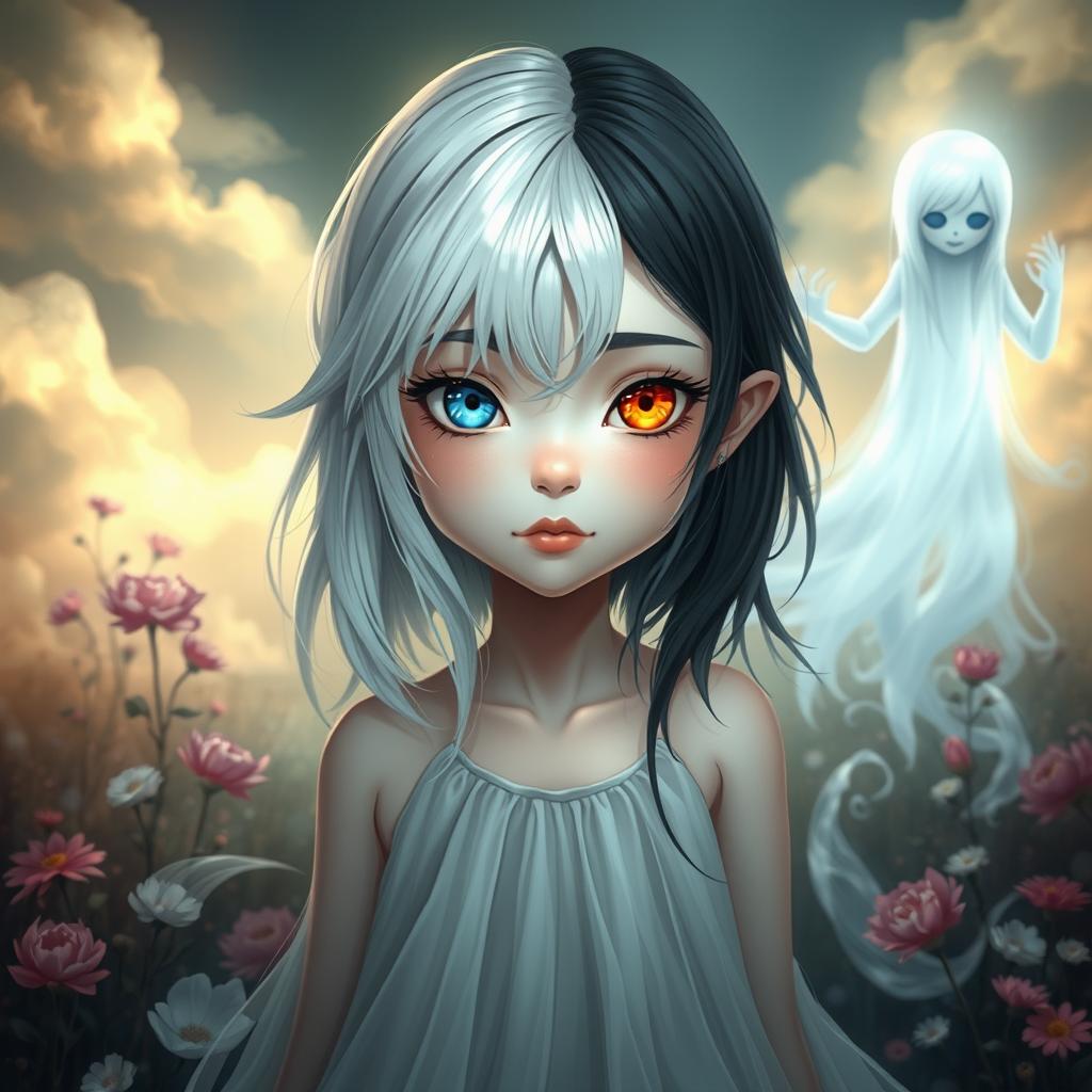 The Duality of Life and Death: An Ethereal Artistic Representation