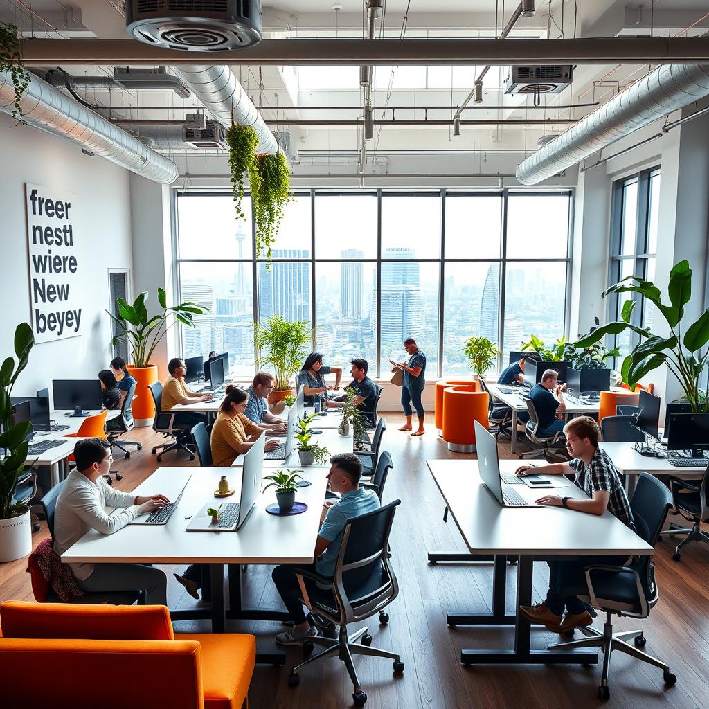 Innovative Modern Workplace: Collaboration and Creativity Unleashed