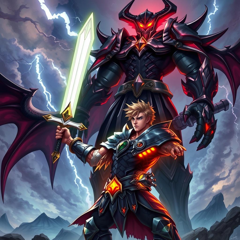 Epic Confrontation: Level 100 Hero vs. Level 300 Villain