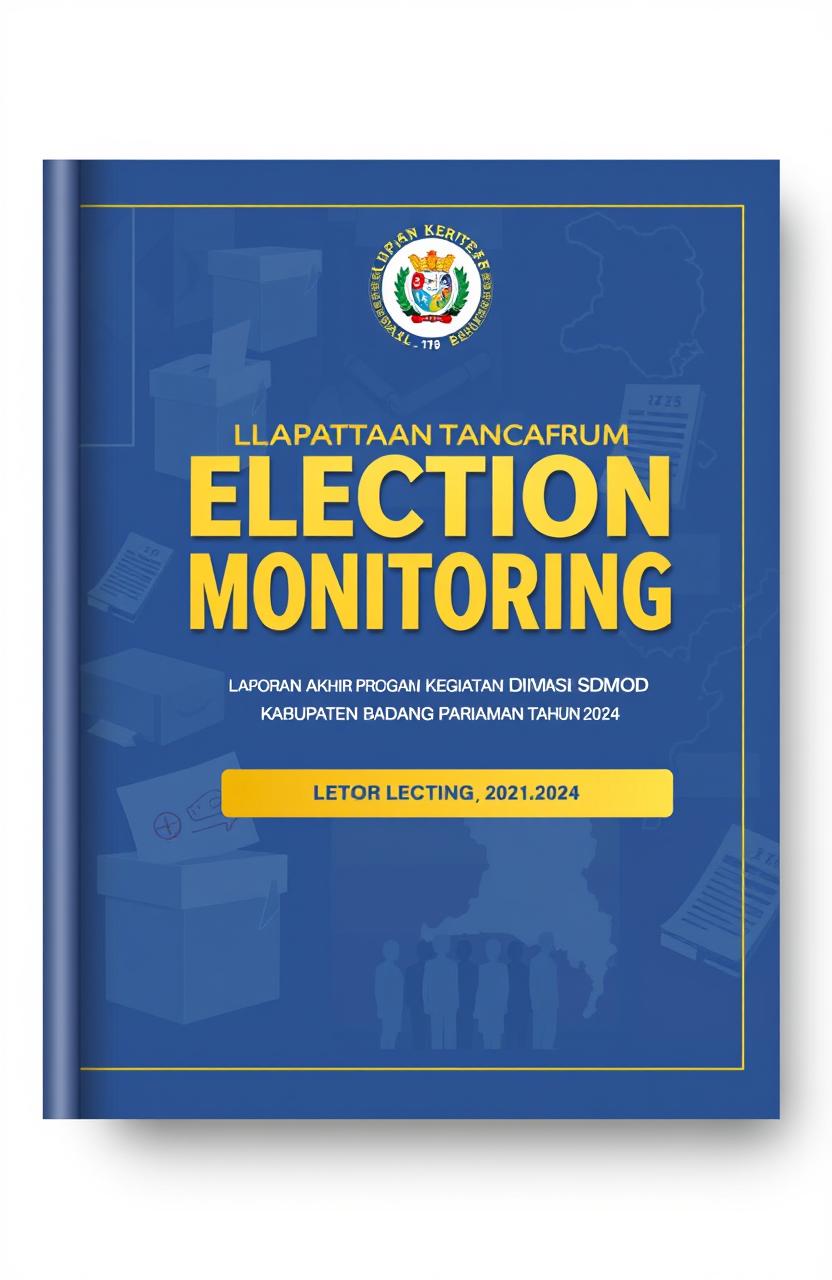 Election Monitoring Book Cover Design | Laporan Akhir Progam Kegiatan ...