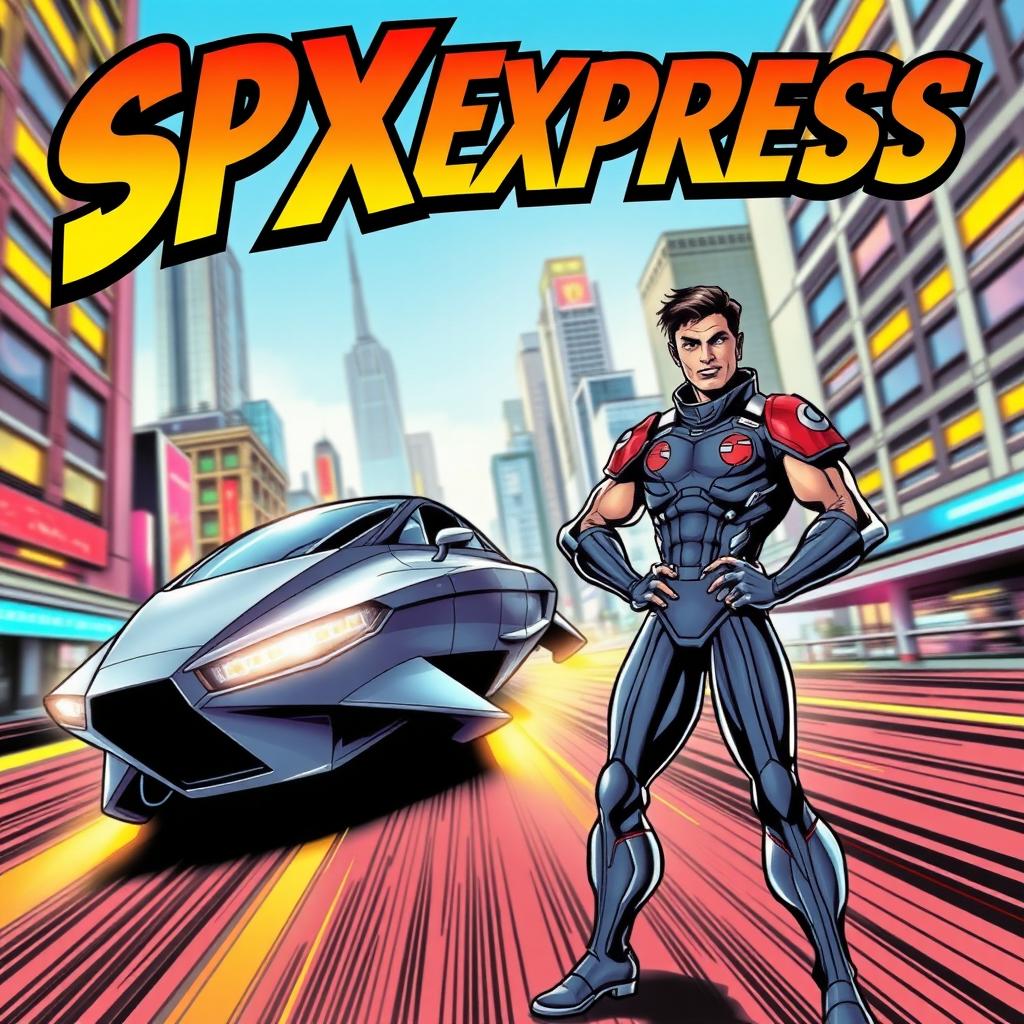 SPX Express: Dynamic Comic Book Cover Design
