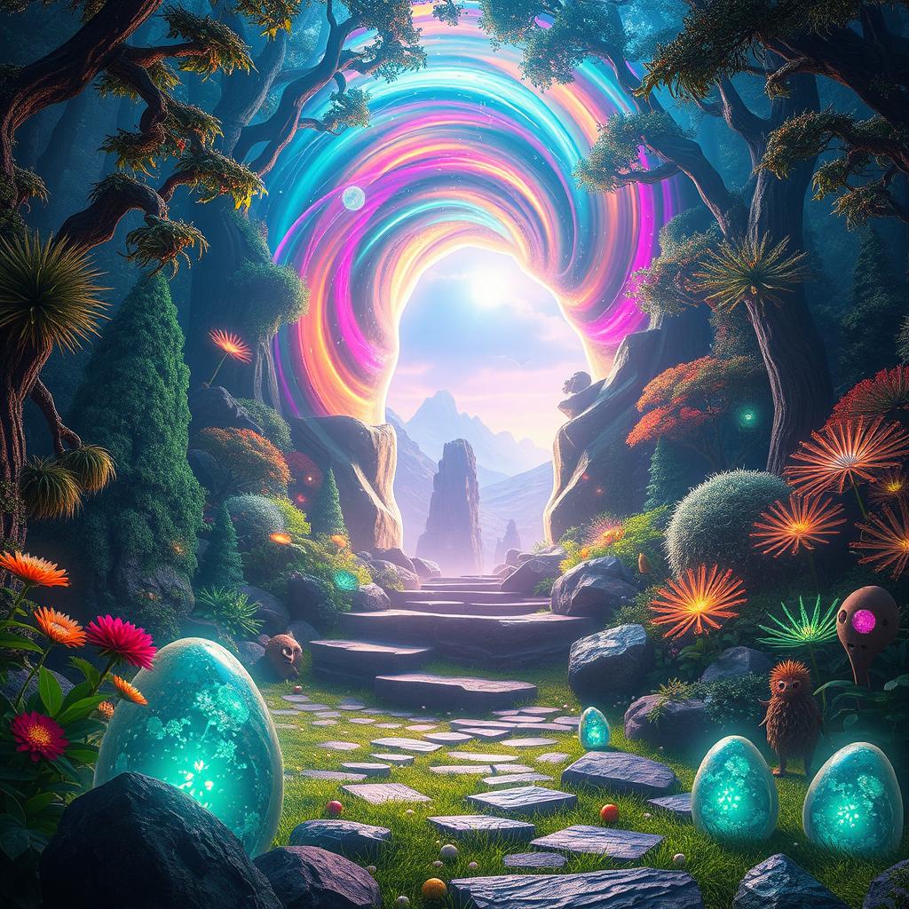 Step Through the Dimensional Gateway: A Fantastical Forest Adventure