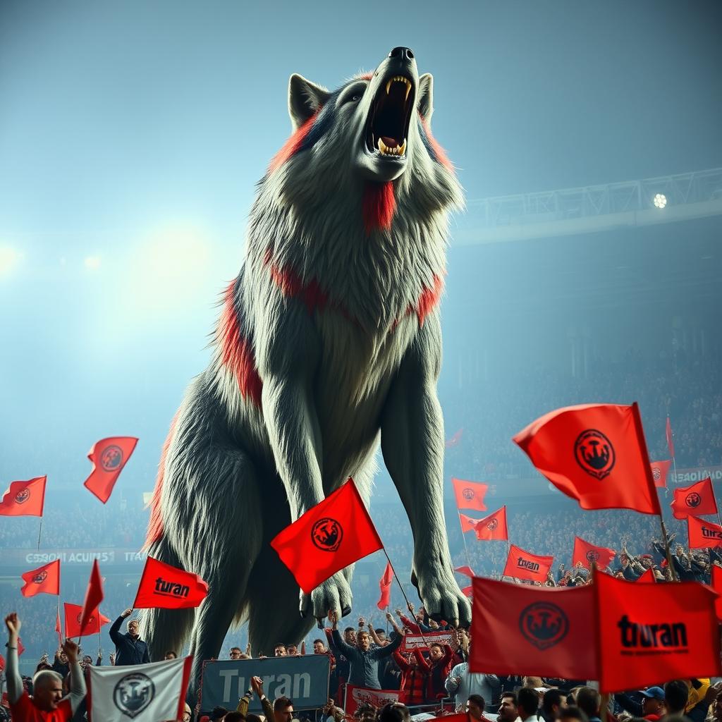Majestic Wolf Roars in Tabriz Stadium: A Match to Remember