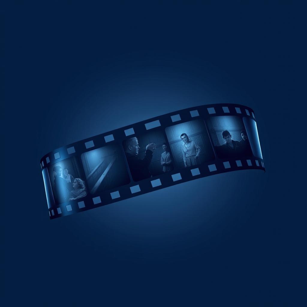Elegant Dark Blue Movie Film Strip Design | Idyllic Ideas