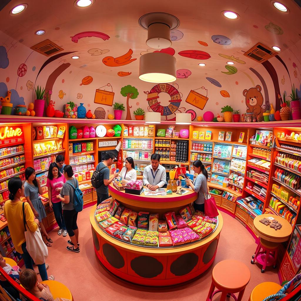 Discover the Whimsical Wonder of Our Colorful Round Shop