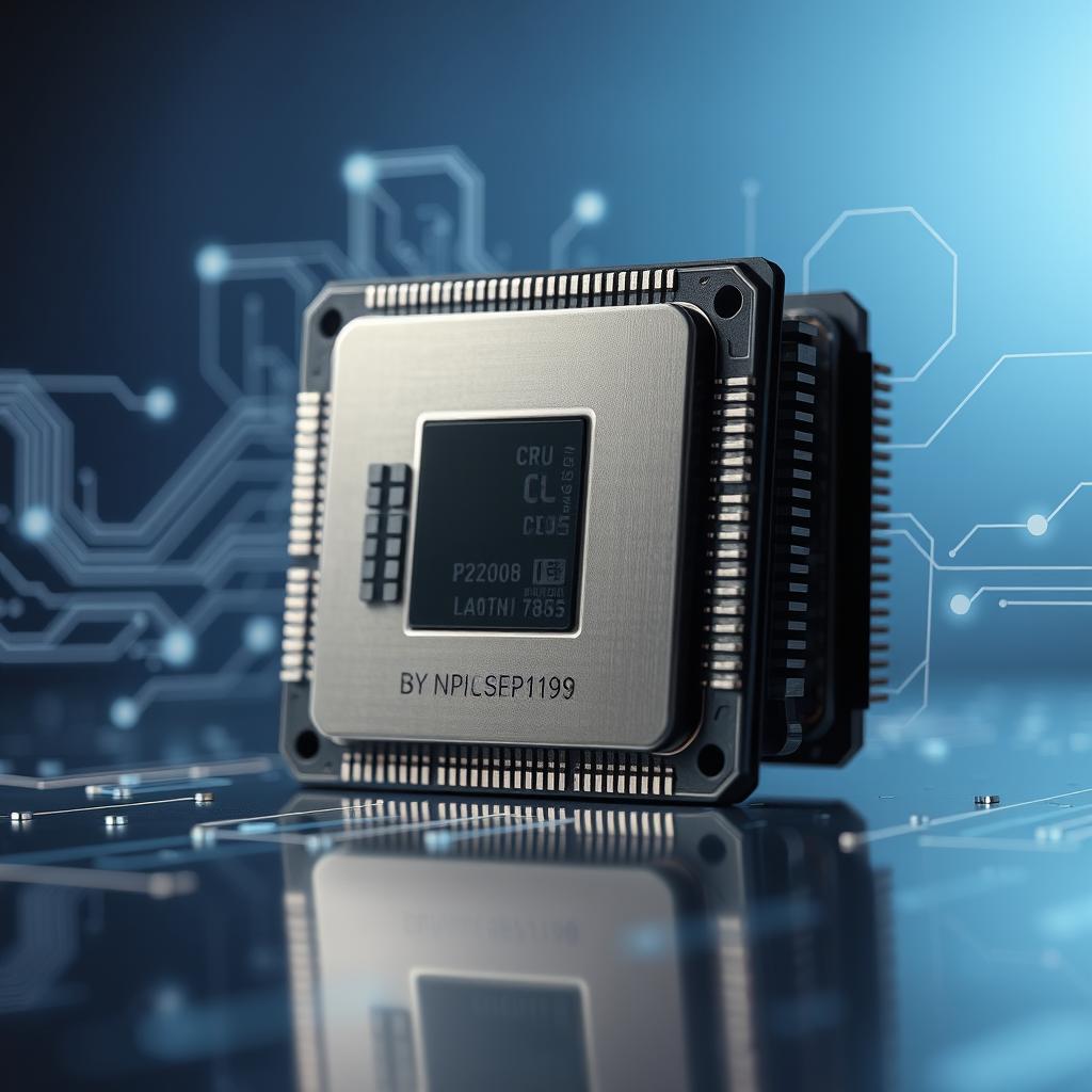 Stunning Close-Up of a Modern CPU: A Fusion of Technology and Art