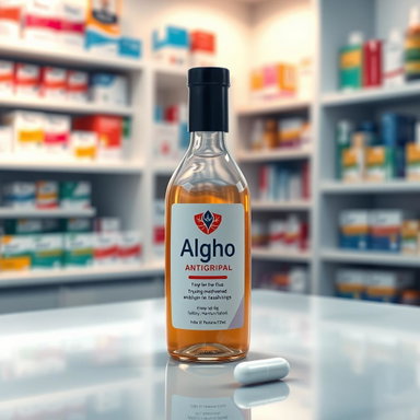 An artistic representation of a fictional medicine called 'Algho ...