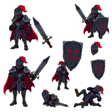 Evil Knight Artwork Evil Knight That's Ready To Fight. Evil Knight