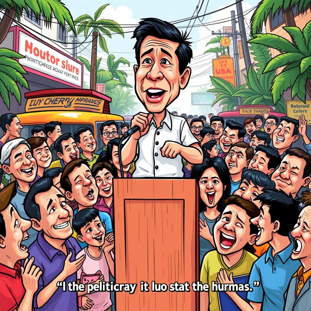 Vibrant Political Cartoon of the Philippines: Humor & Satire