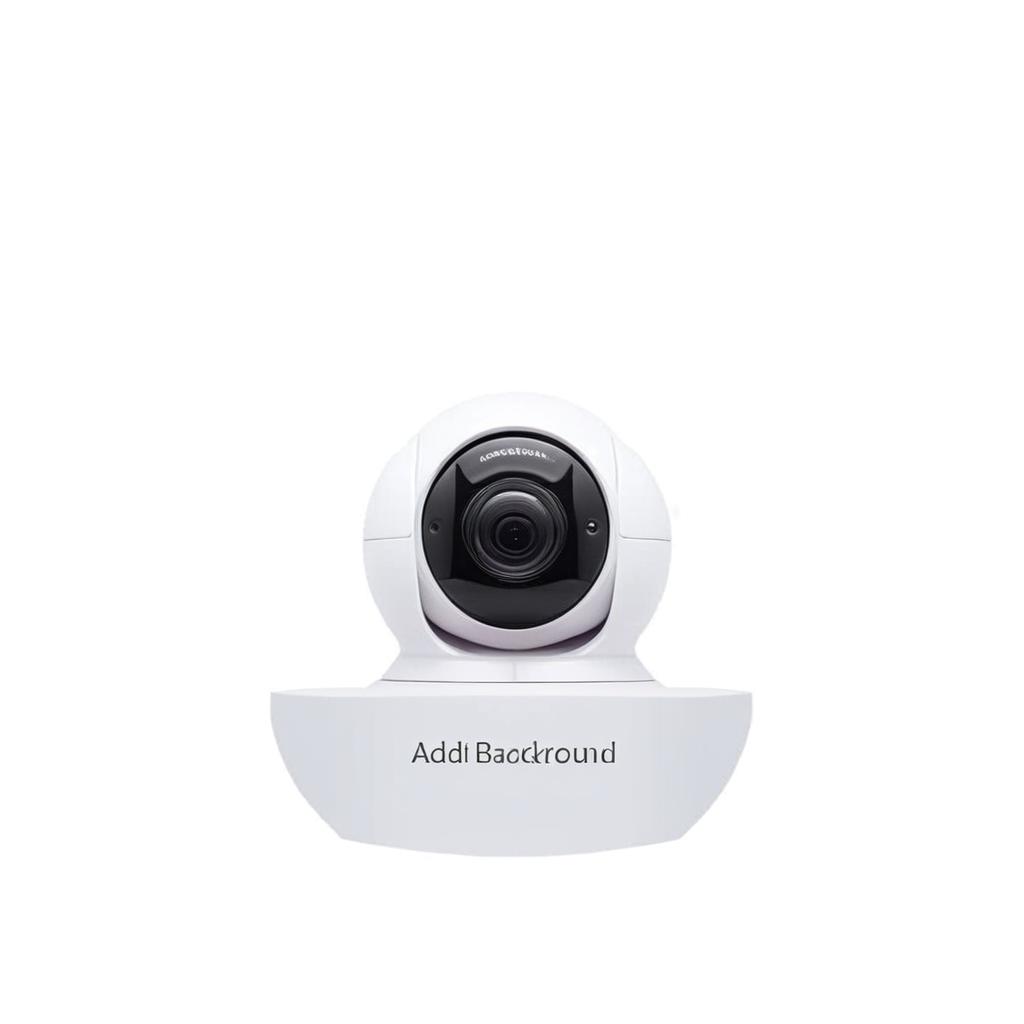Sleek Modern Indoor Security Camera in High-Tech Environment