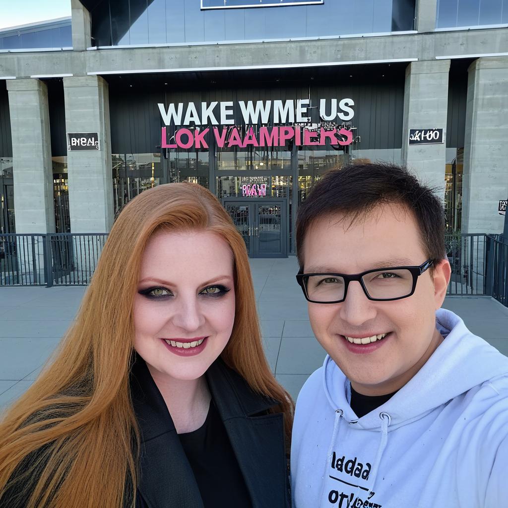 Gothic Vampires: A Stylish Contrast with Modern Architecture