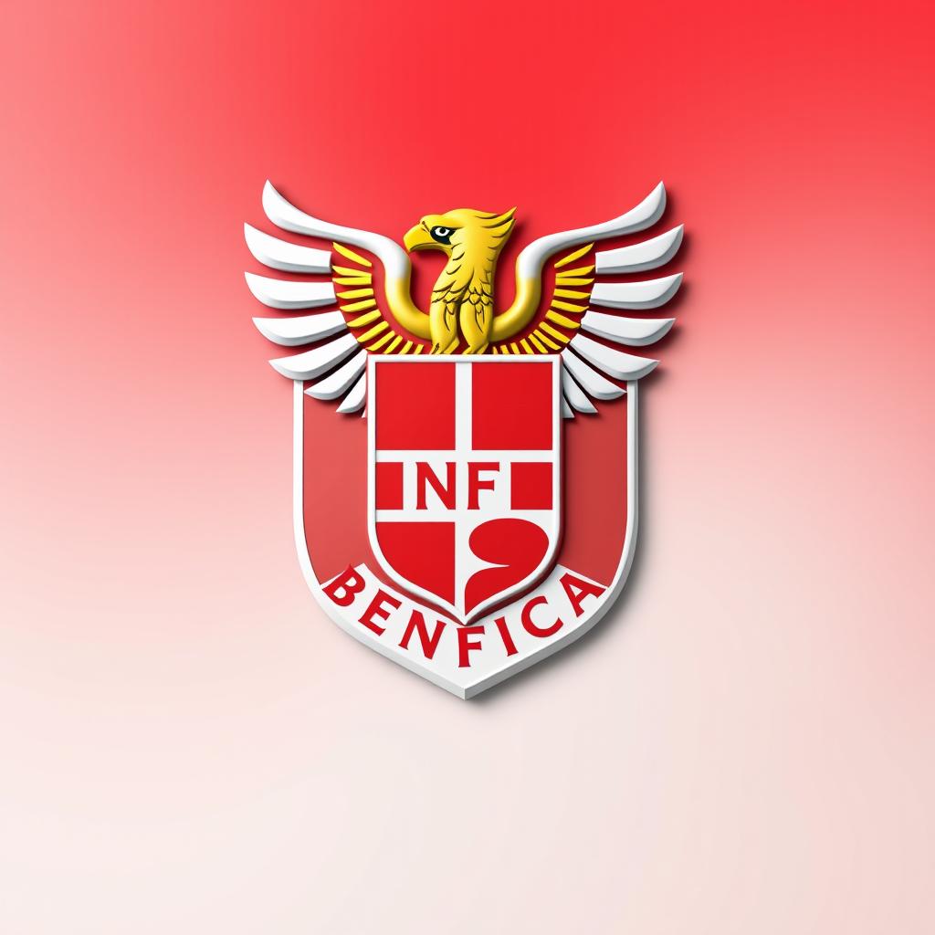 Stunning Benfica Logo Rendering with Dynamic Eagle