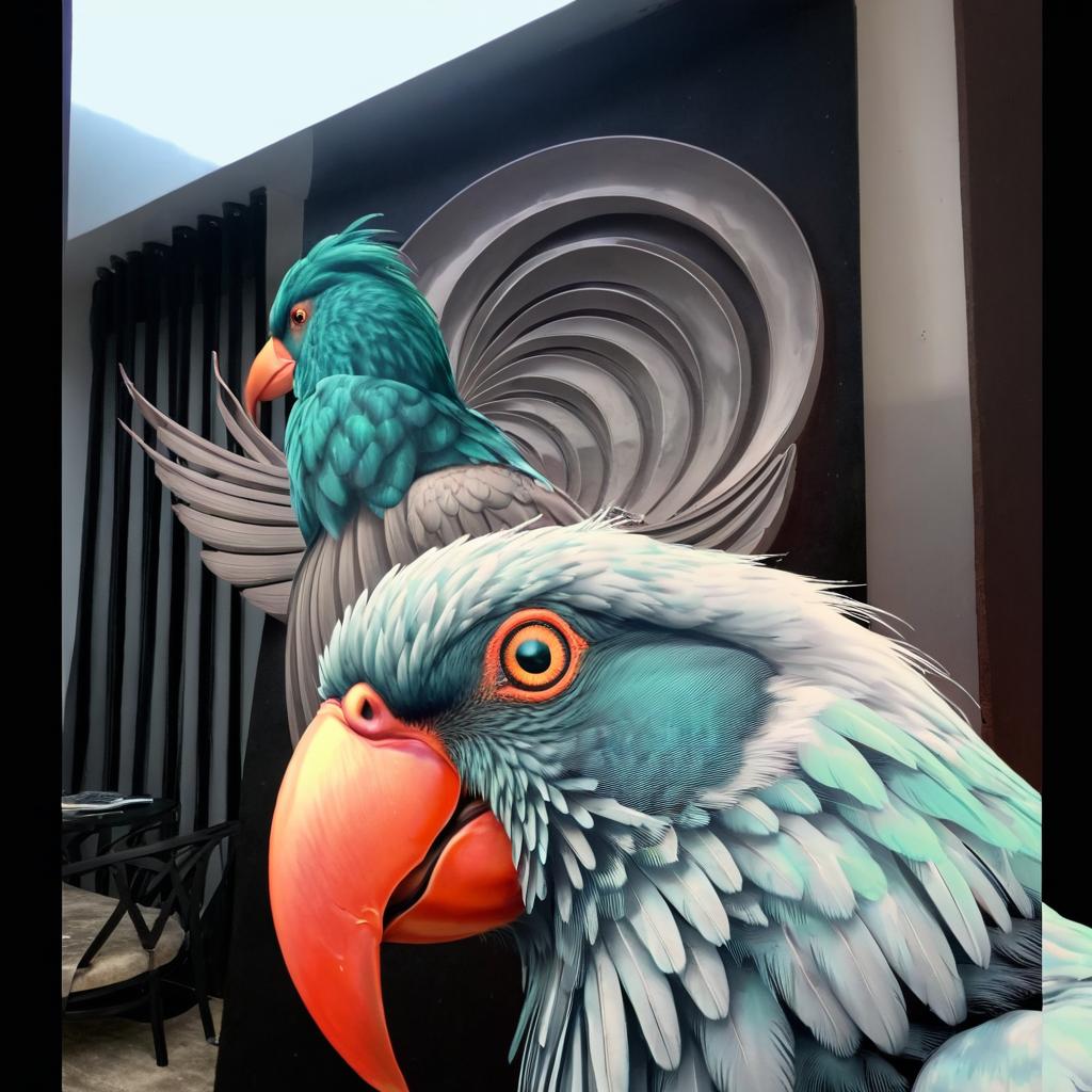 Surreal Vibes: Trippy Bird Art