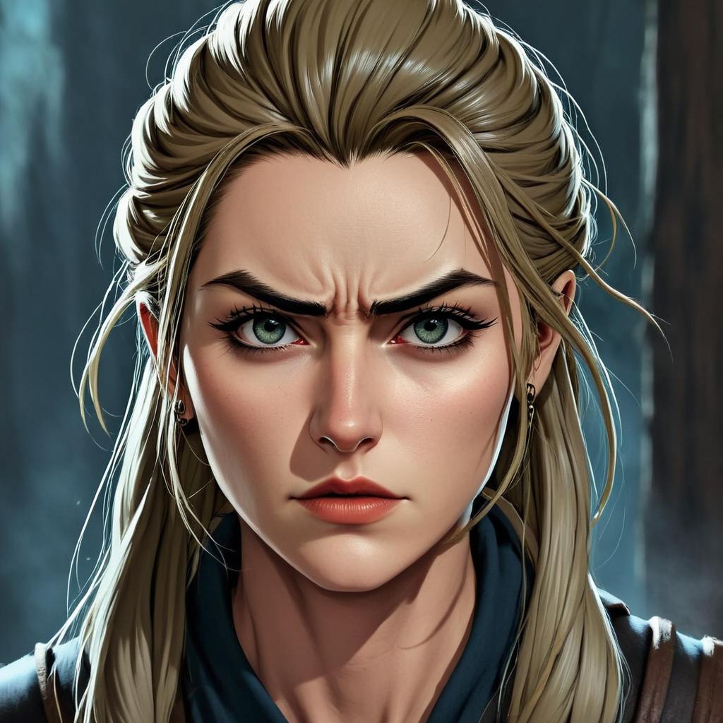 Stunning Digital Portrait of a Determined Young Woman