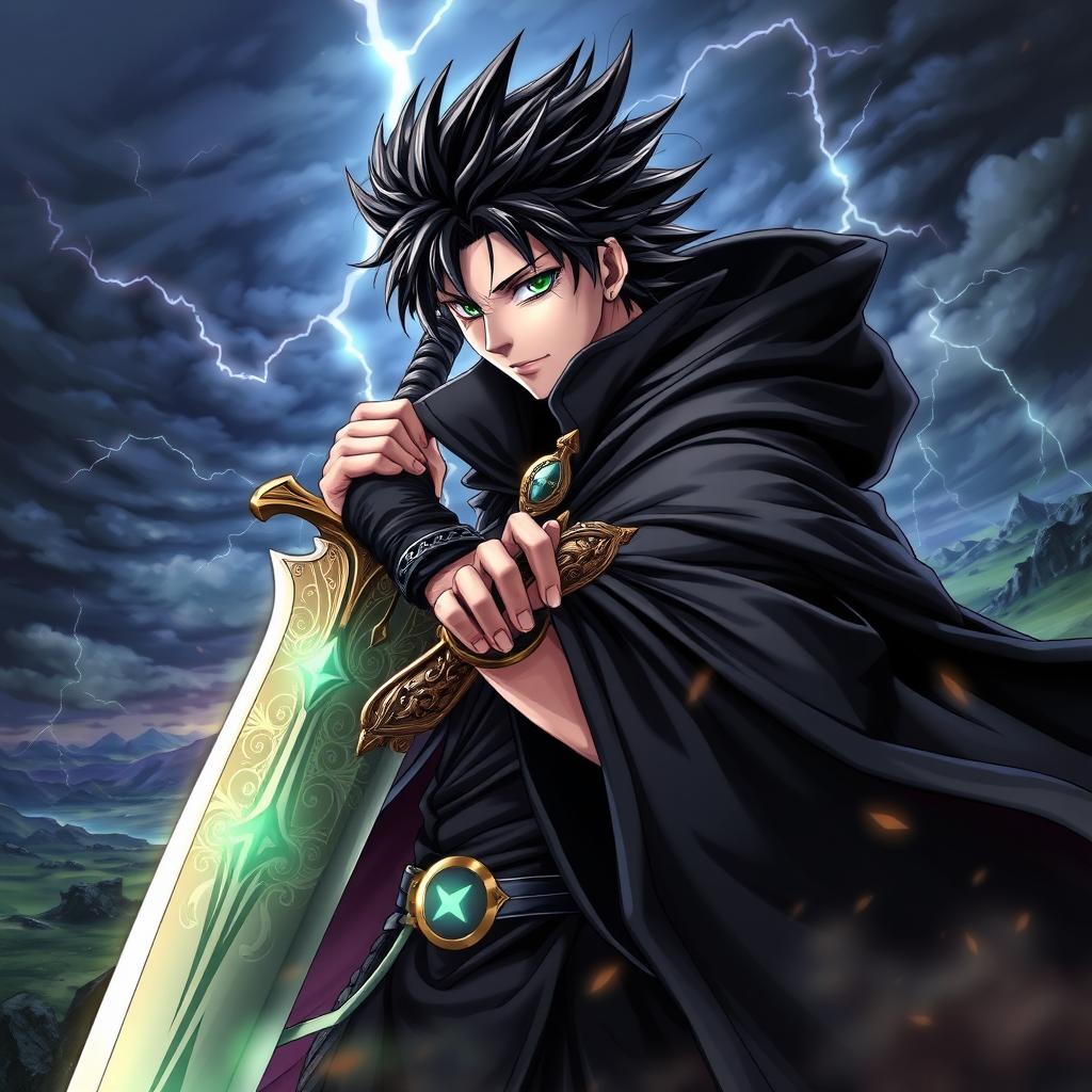 Epic Yami Sukehiro Portrait - A Captivating Anime Character Image