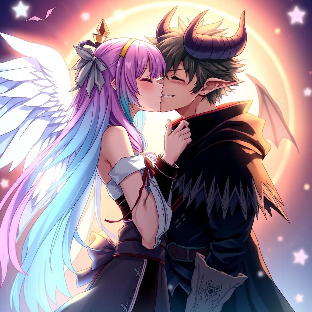 Enchanting Kiss: Angel and Demon in a Celestial Romance
