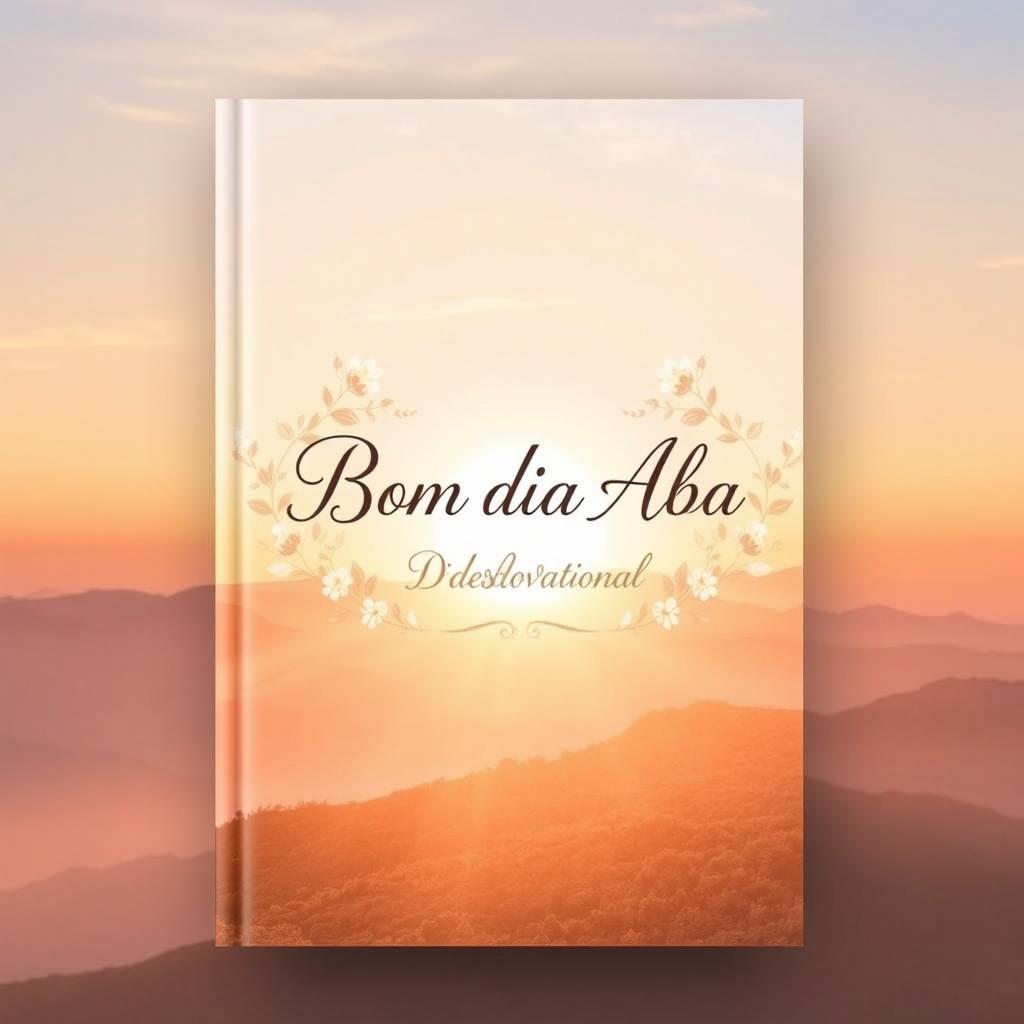 Beautiful Devotional Book Cover Design for 'Bom Dia Aba'
