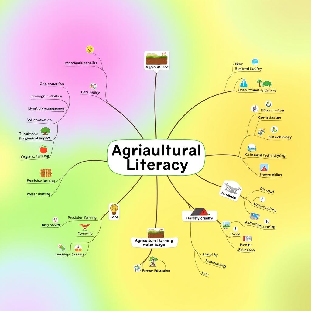 Explore Agricultural Literacy: A Vibrant Mind Map of Key Concepts