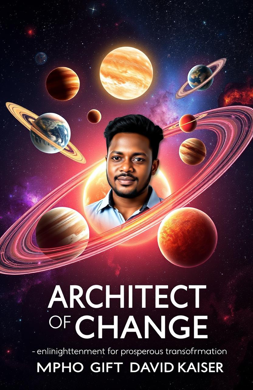 Personalized Cosmic Art with 'Architect of Change' Book Cover