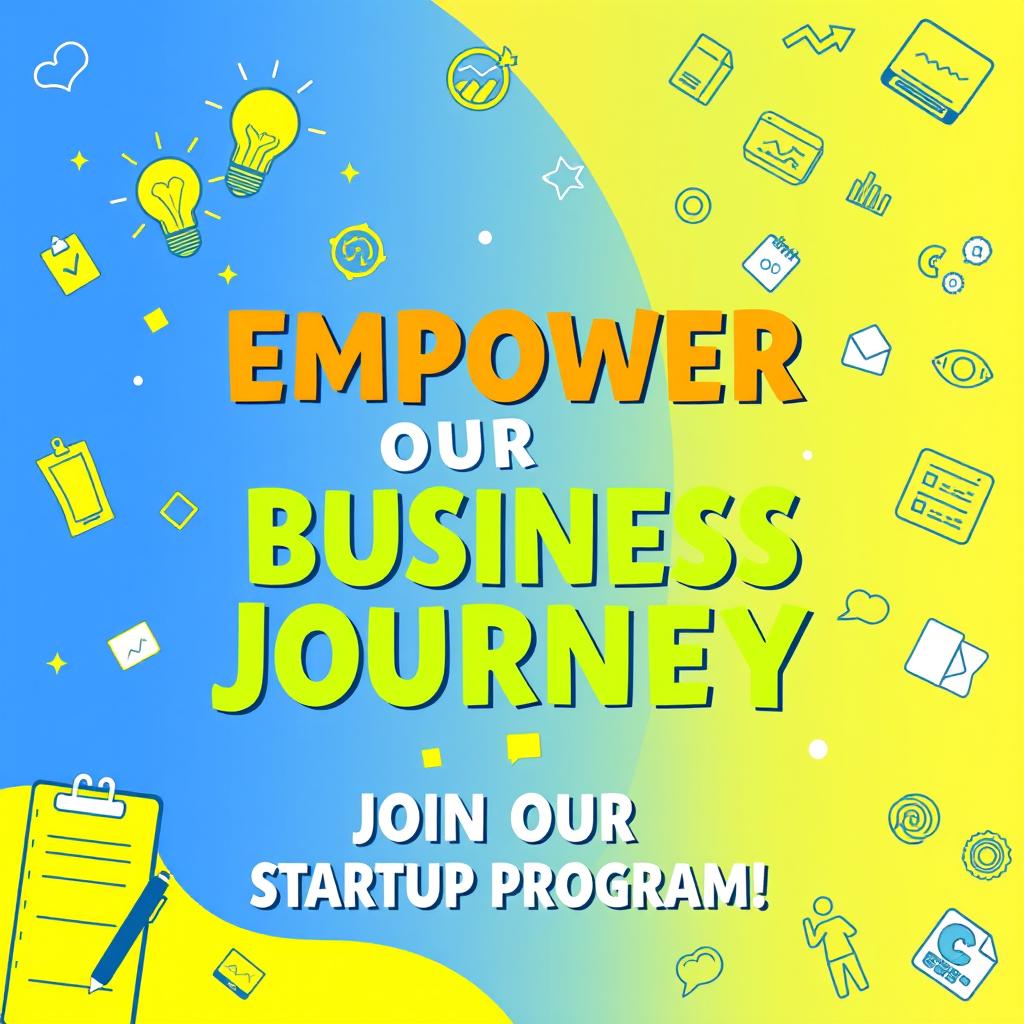 Empower Your Business Journey with Our Startup Program - Vibrant Poster ...