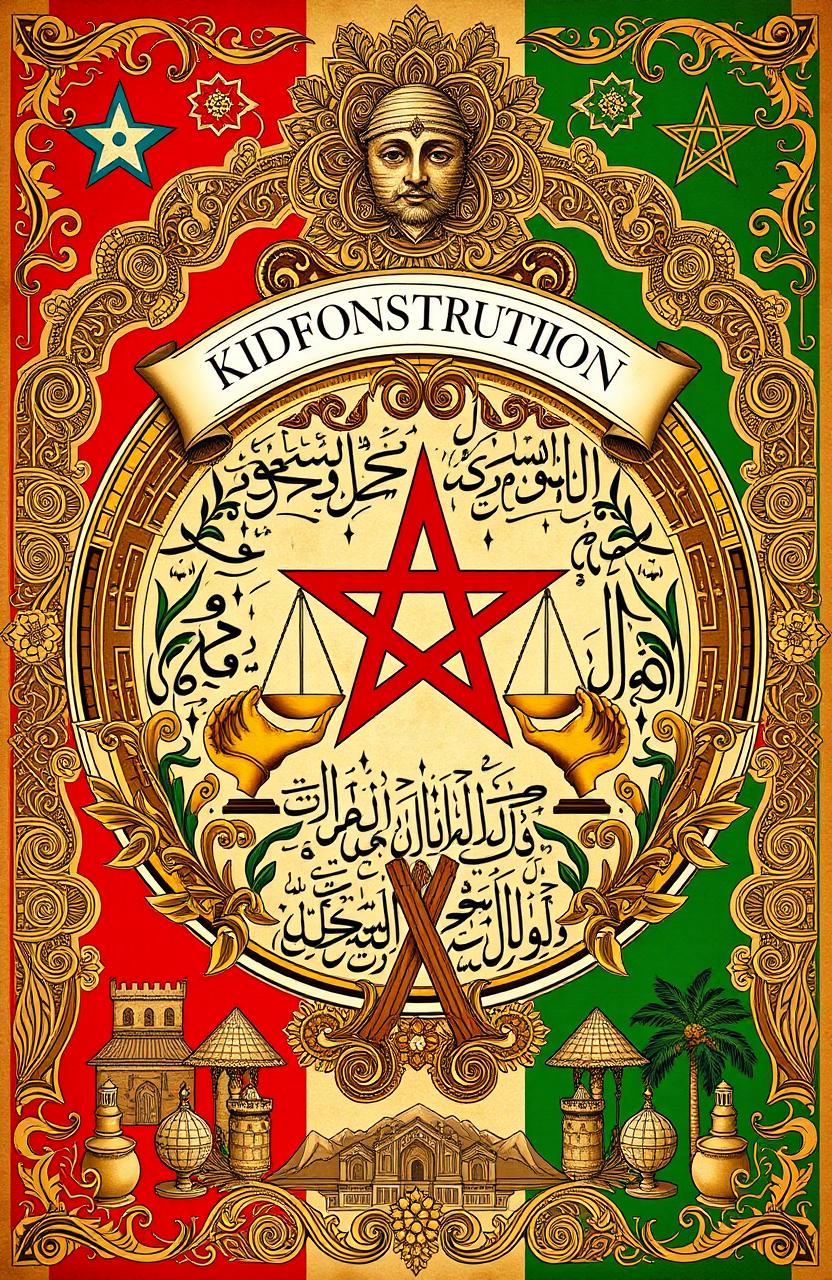 Artistic Representation of the Moroccan Constitution: Ornate Patterns ...