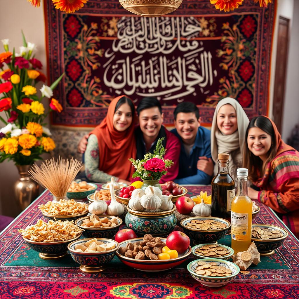 Celebrate Nowruz: Vibrant Haft-Seen Table & Family Joy