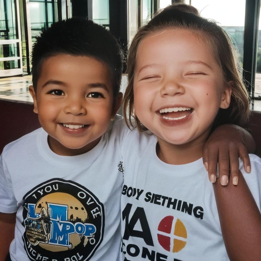 Joyful Train Adventure: Celebrating Friendship Between Two Kids