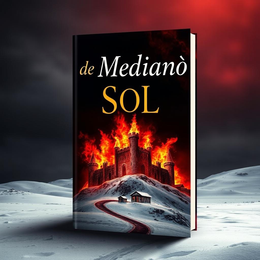 Captivating Book Cover Design for 'Sol de Medianoche'