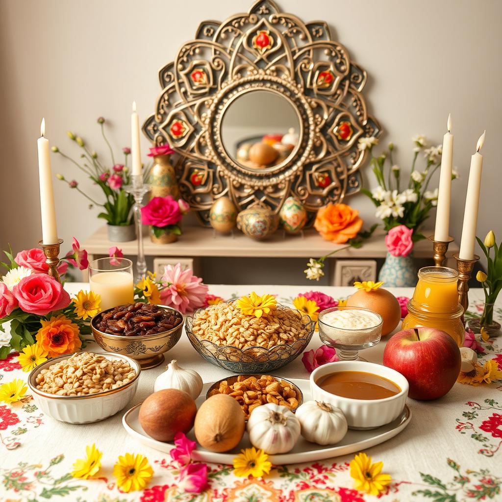 Celebrate Nowruz: Stunning Haft-Seen Arrangement for Persian New Year
