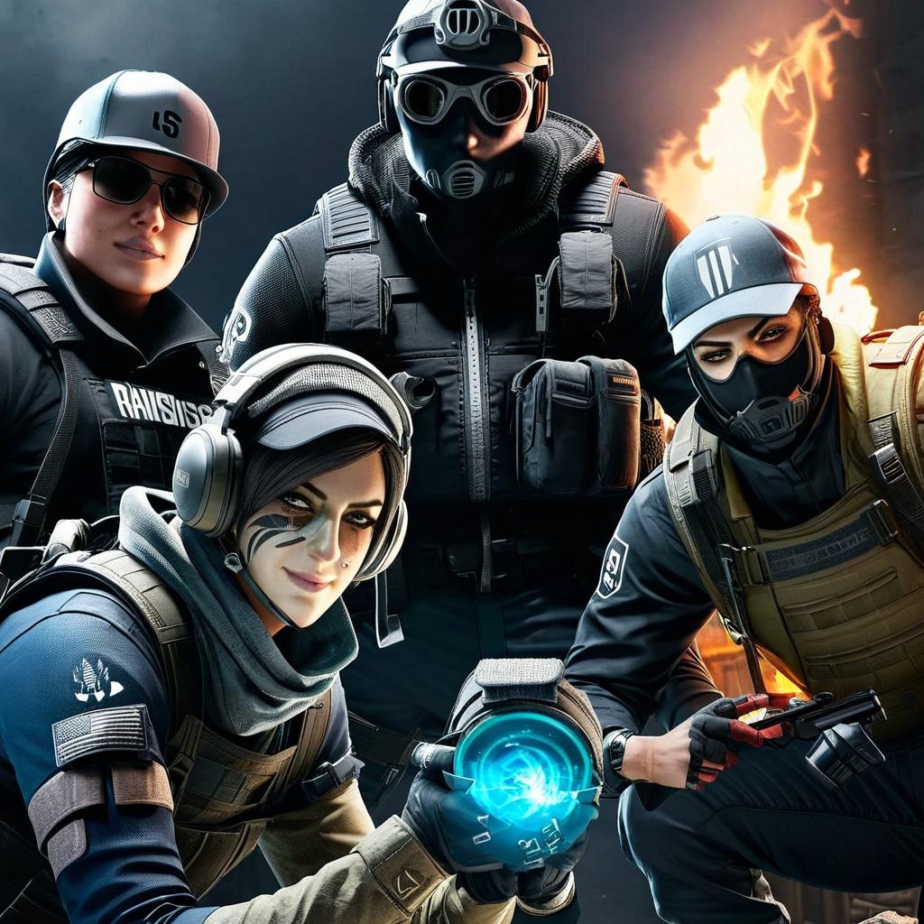 Tactical Operators Gather: A Cozy Campfire Scene