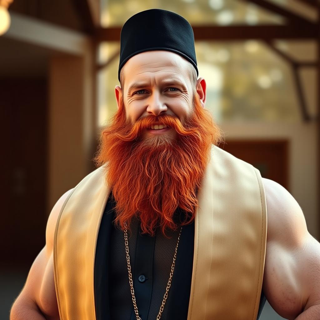 Captivating Portrait of an Orthodox Rabbi: Strength and Spirituality
