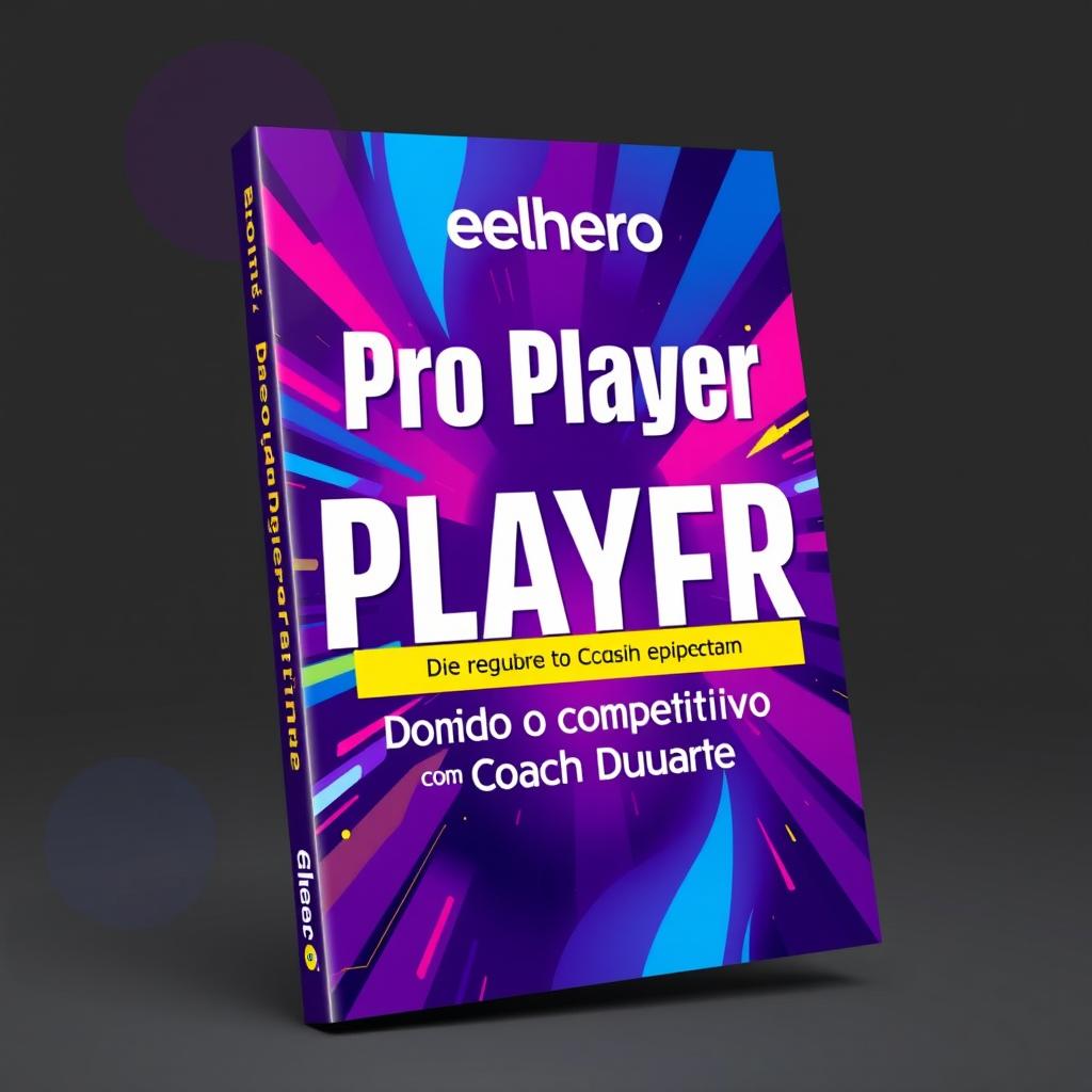 Pro Player Book Cover Design | Vibrant & Energetic Gaming Aesthetic