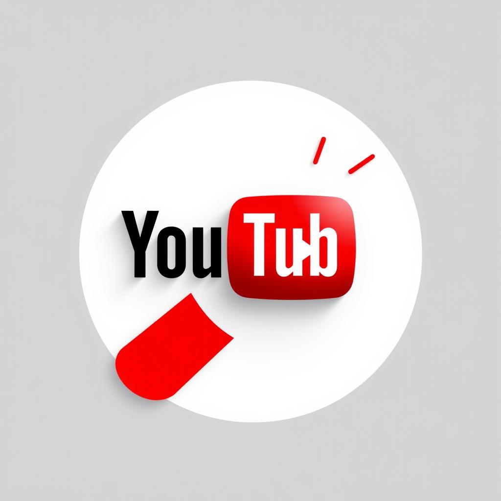 Vibrant YouTube Profile Logo Design with Play Button Integration