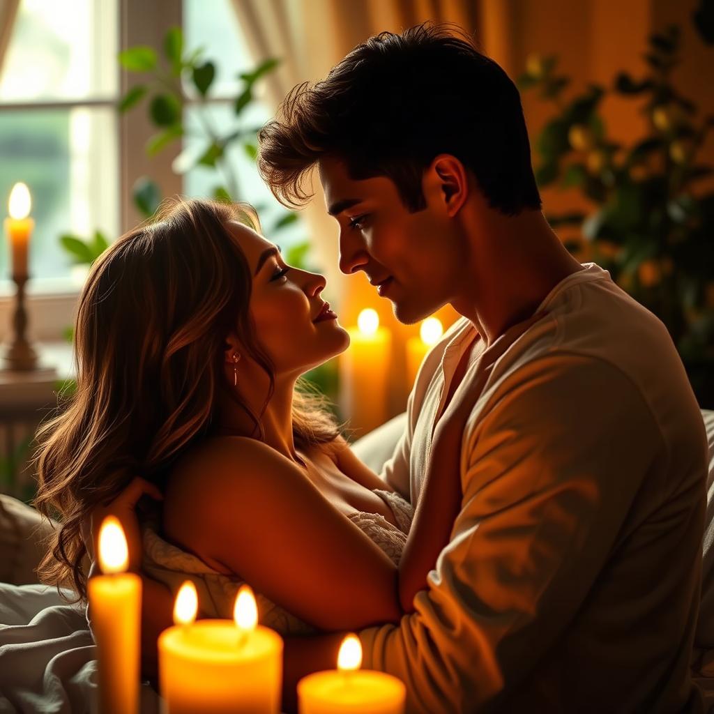 Intimate Romantic Scene: Capturing the Deep Connection Between Lovers