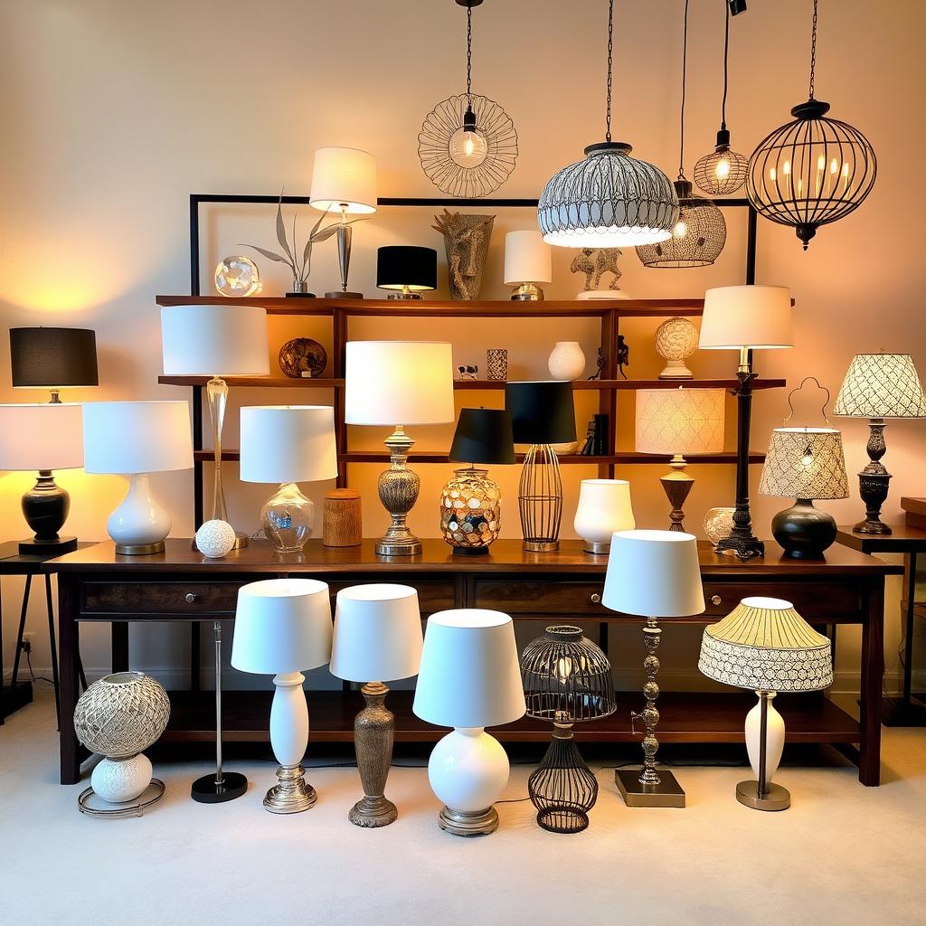 Stunning Lamp Display Ideas: Modern, Vintage & Artistic Designs