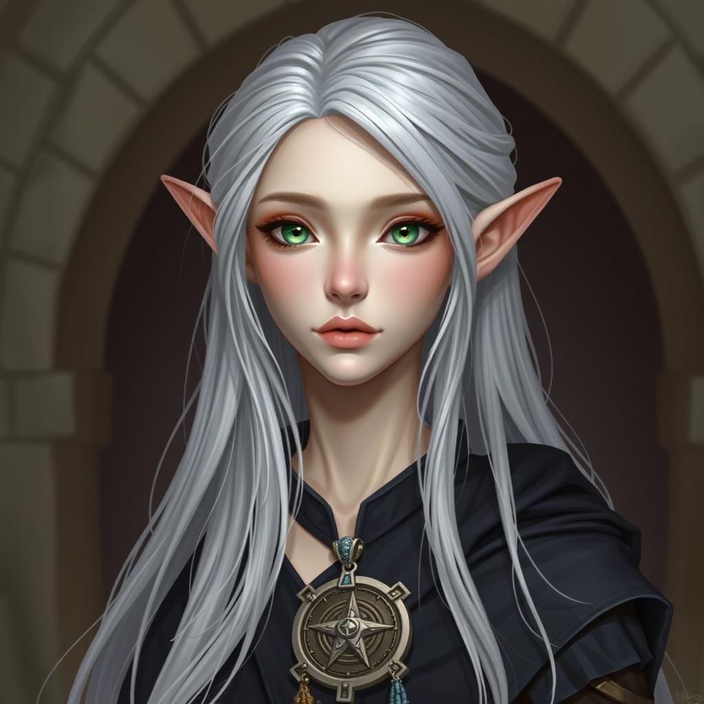 Elegant High Elf Character Design - Idyllic AI Creation