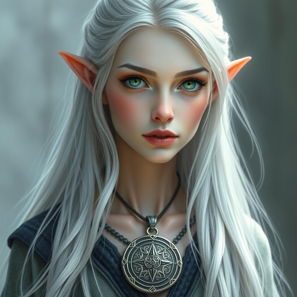 Elegant High Elf Character Design: Ethereal Grace and Magical Essence