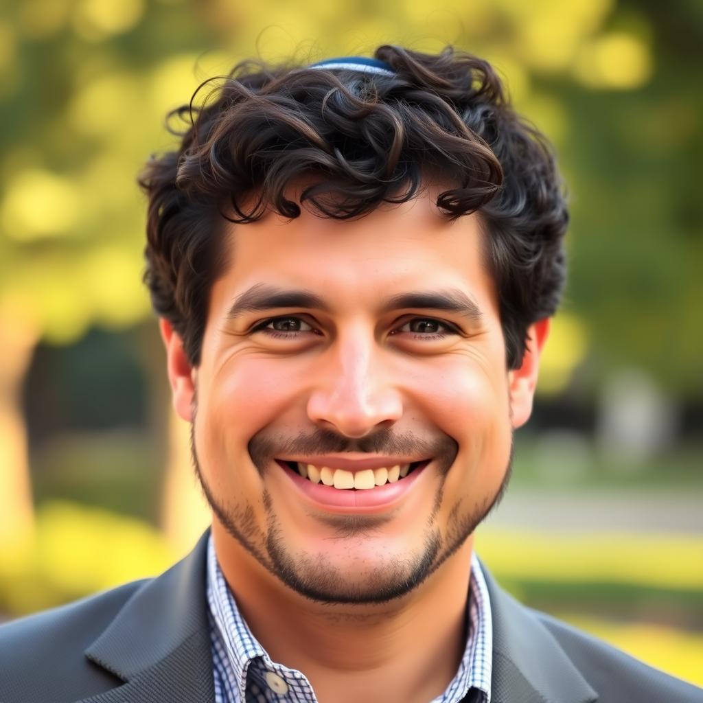 Warm Portrait of a Man with Distinct Jewish Features