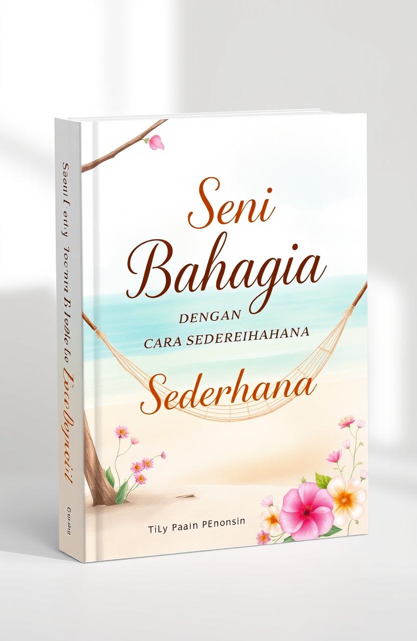 Seni Bahagia dengan Cara Sederhana - A Serene Book Cover Design
