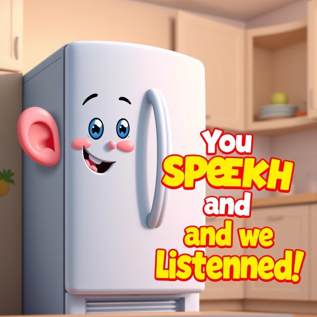 Cheerful Animated Fridge: You Spoke, We Listened!