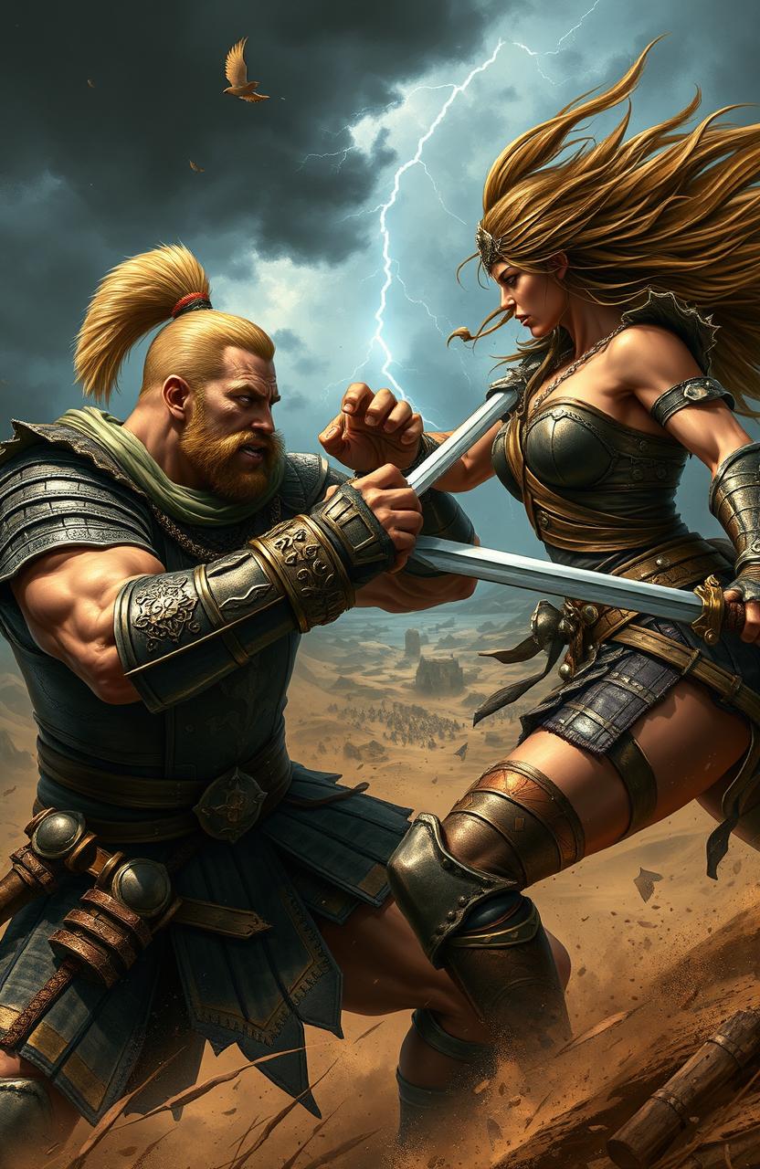 Epic Battle Between Warriors | Intense Combat Art by Idyllic