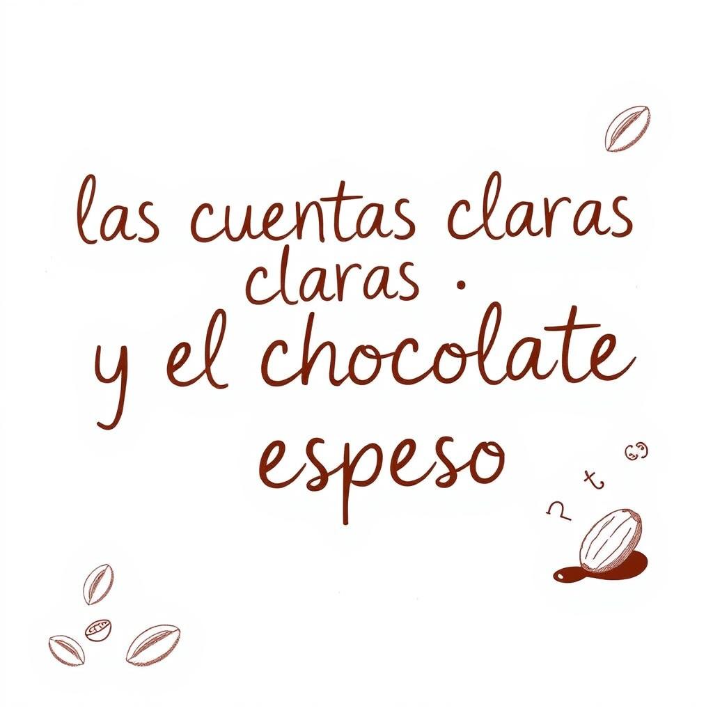 Creative Illustrations of 'Las Cuentas Claras y el Chocolate Espeso'