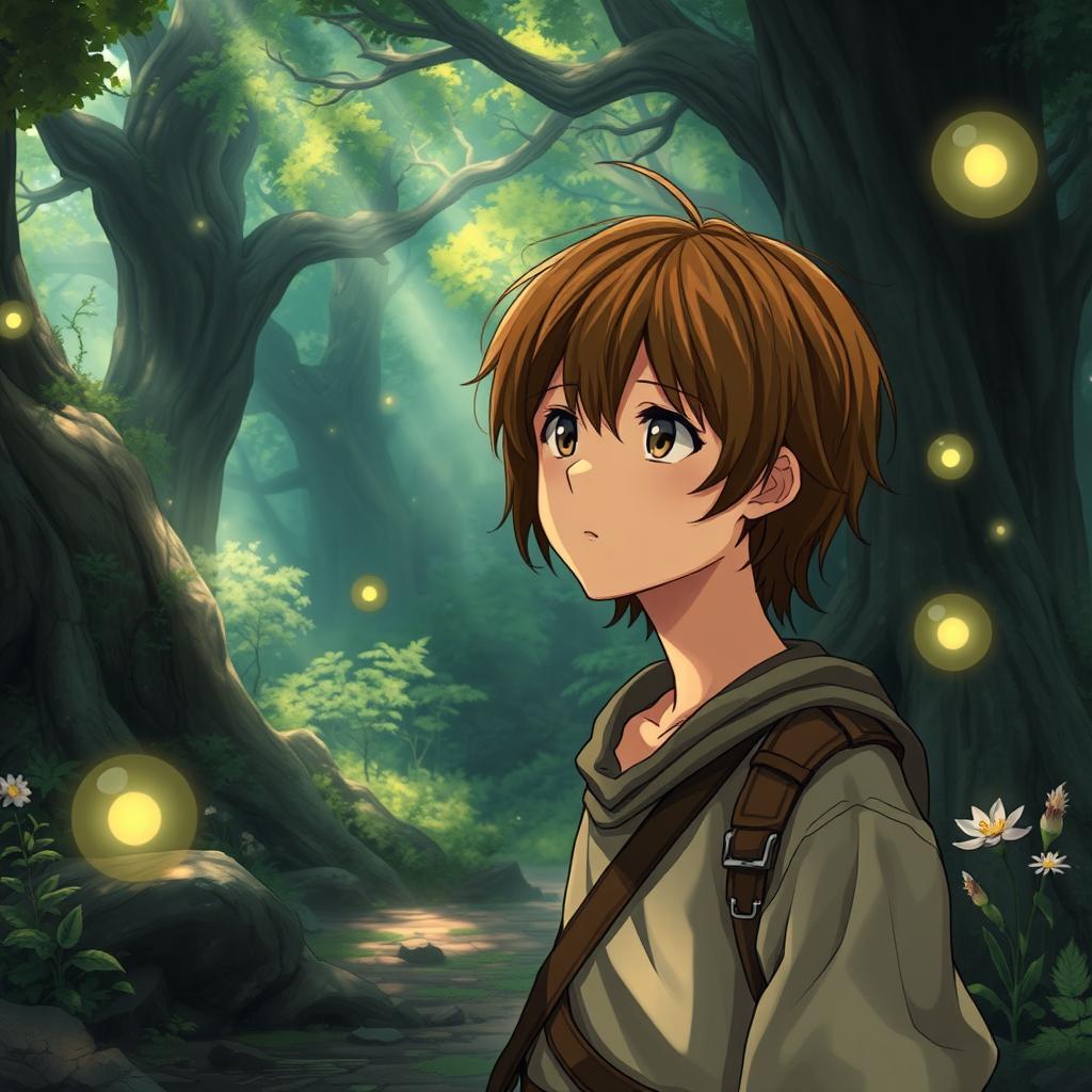 Enchanting Anime Boy in a Mystical Forest | Idyllic Ideas