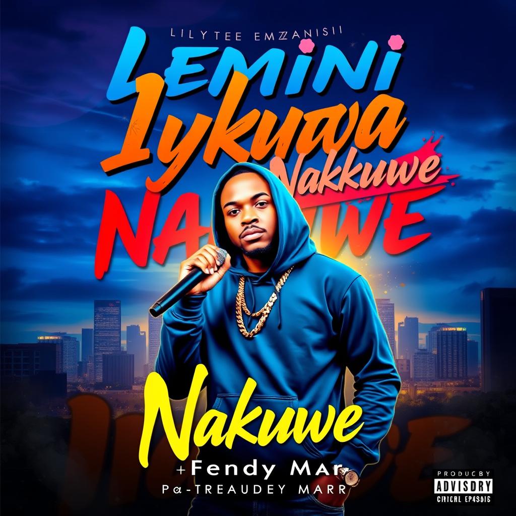 Vibrant Hip Hop Single Cover Art for 'Lemini Iyeza Nakuwe' by LilTee ...