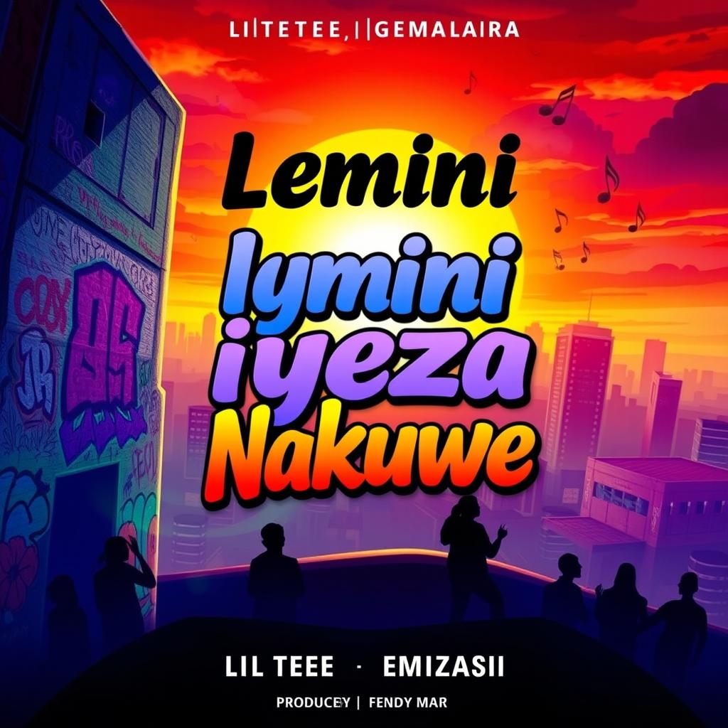 Vibrant Album Cover for 'Lemini iyeza Nakuwe' by LilTee_Emzansi
