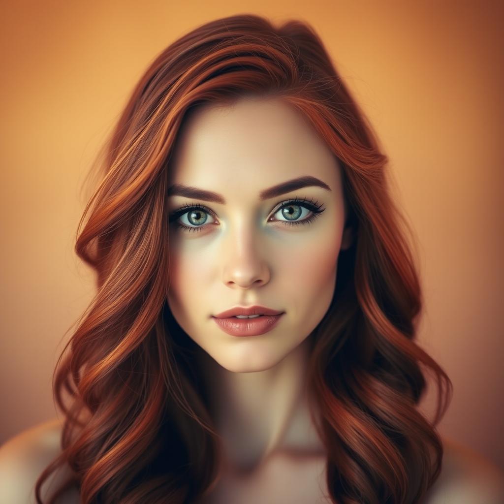 Ethereal Portrait of a Red-Haired Muse | Idyllic AI Art